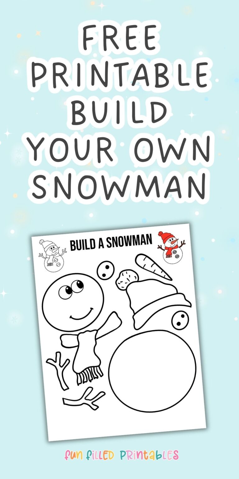 Build A Snowman Printable Pdf Free Download - funfilledprintables