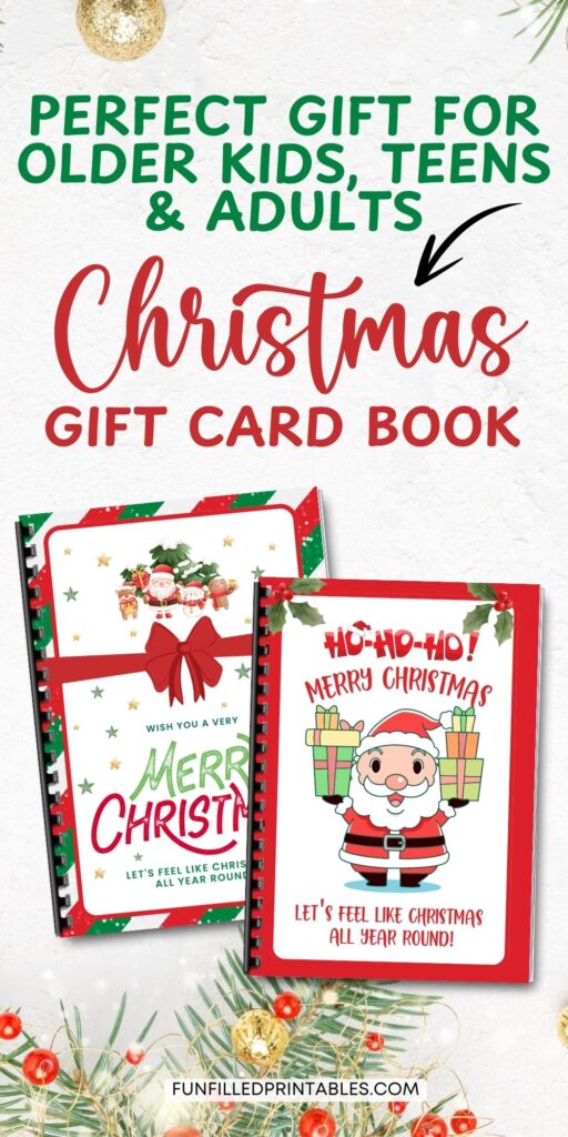 How To Make DIY Christmas Gift Card Book Printable - funfilledprintables