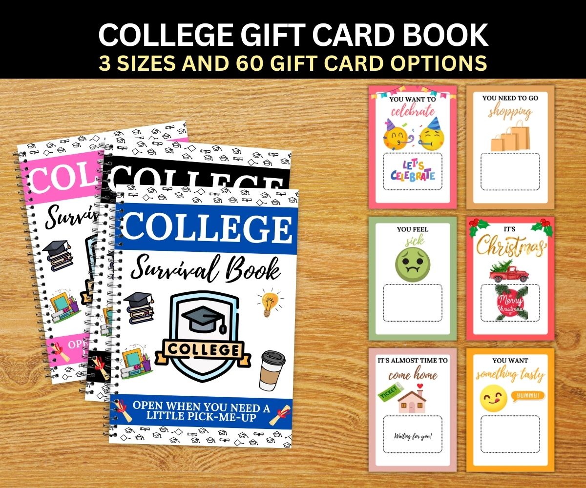 How To Make A College Gift Card Book Printable - funfilledprintables