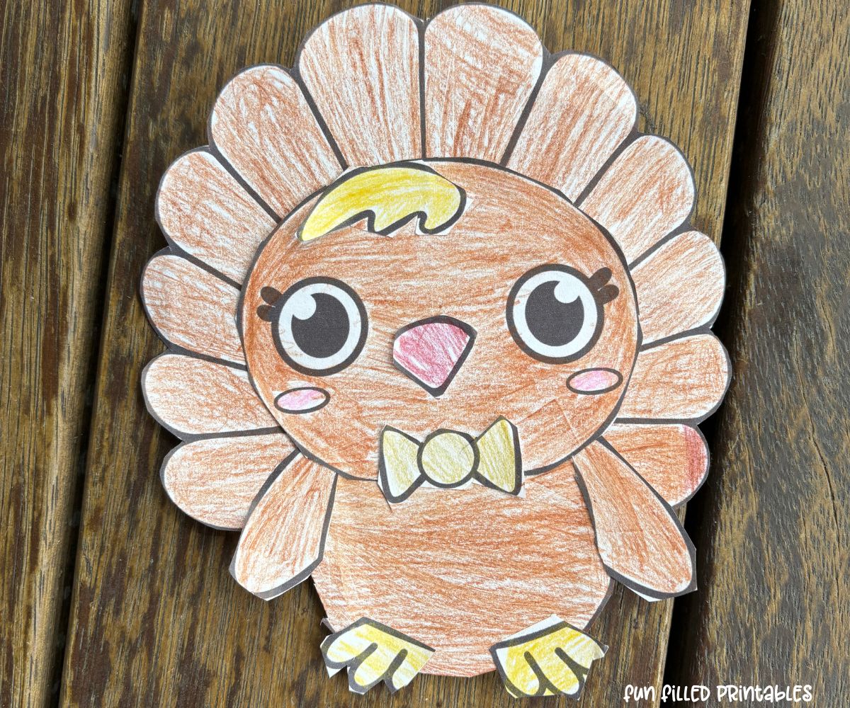 Free Printable Build a Turkey Craft -Easy Thanksgiving Activity ...
