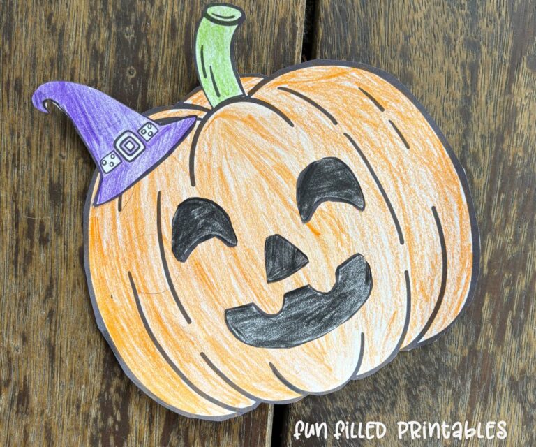 Free Build A Jack O Lantern Printable Halloween Craft - funfilledprintables