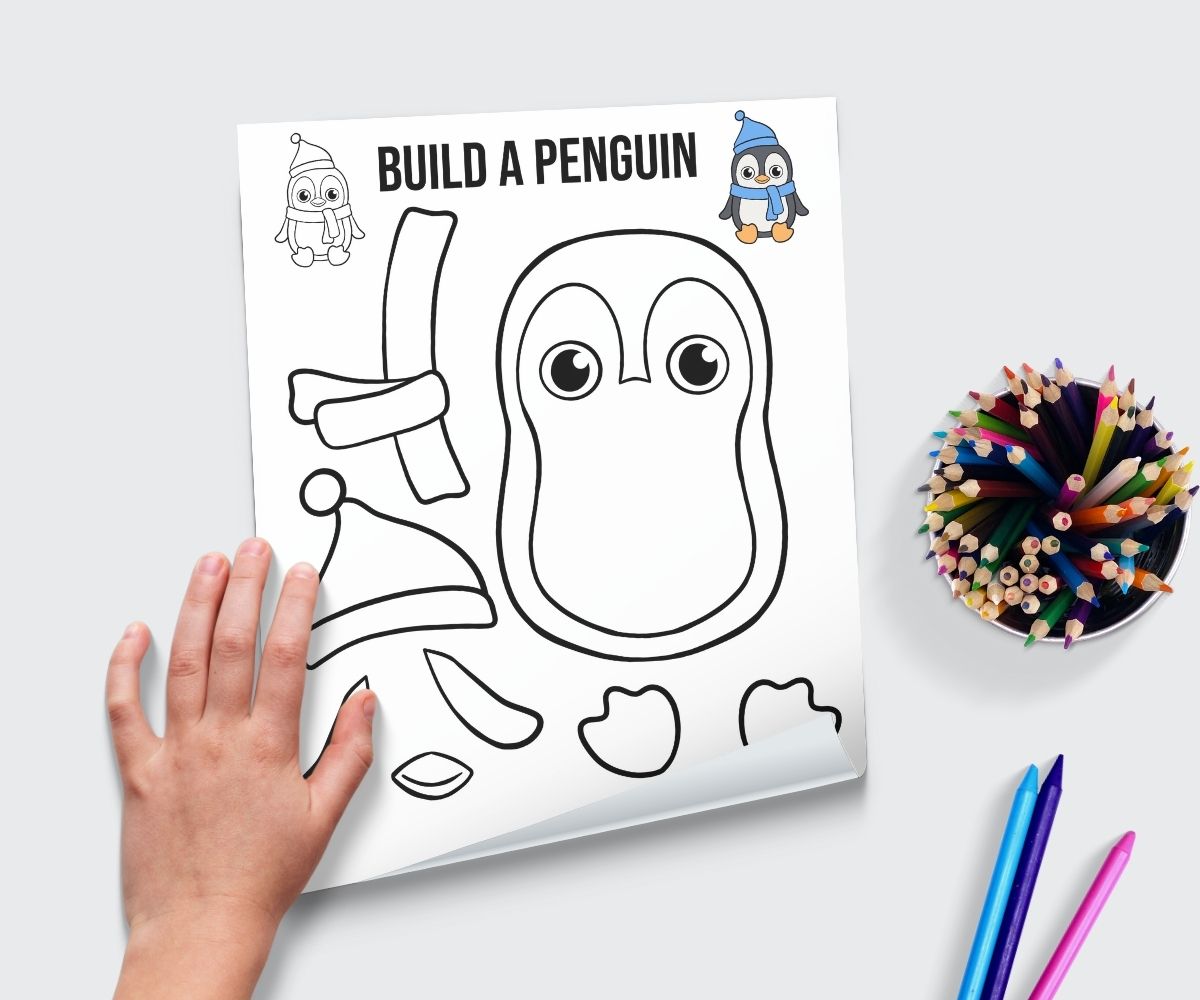 Free Build A Penguin Printable Template - funfilledprintables