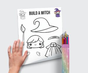 Free Build A Witch Printable Craft Activity For Kids - funfilledprintables