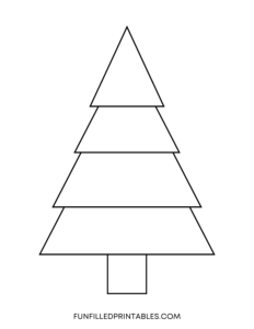 Free Printable Christmas Tree Templates - funfilledprintables