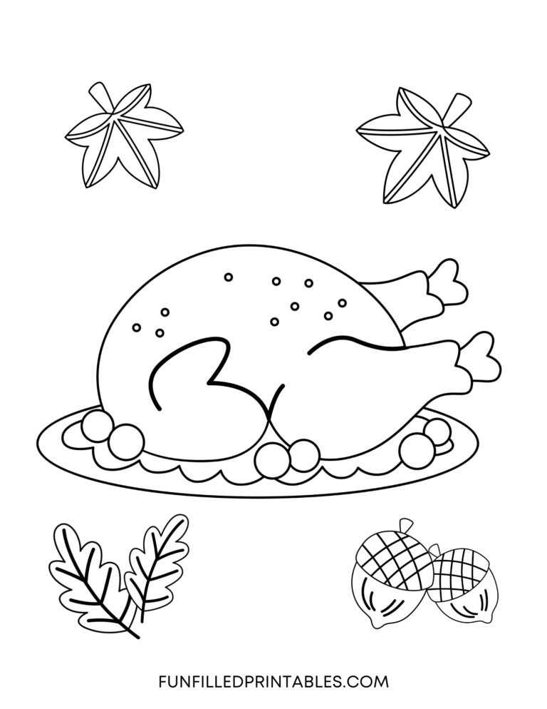 Thanksgiving Coloring Pages For Kids - Free Printable - funfilledprintables
