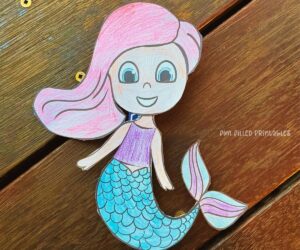 Build Your Own Mermaid Free Printable Mermaid Craft - funfilledprintables