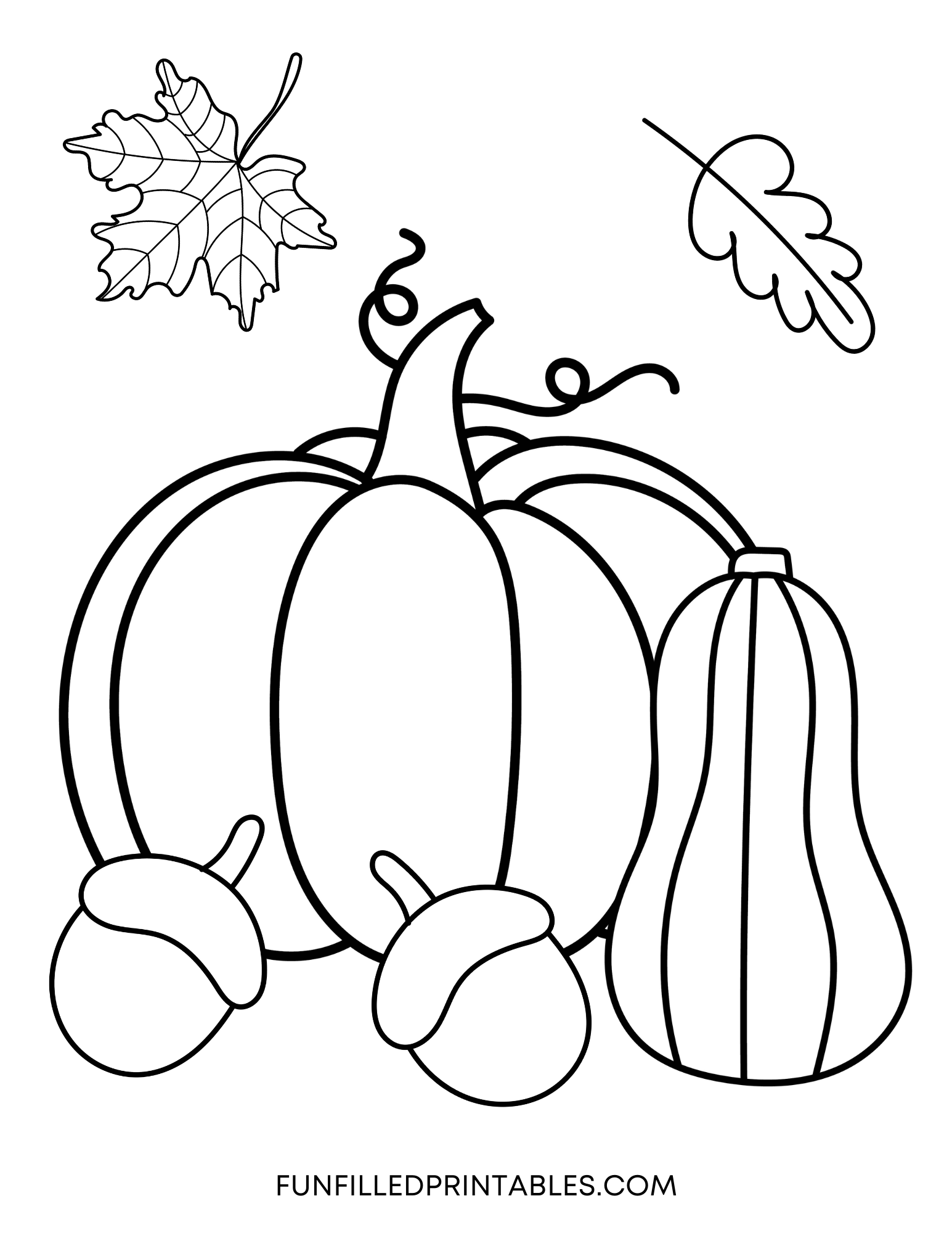 Thanksgiving Coloring Pages For Kids - Free Printable - funfilledprintables